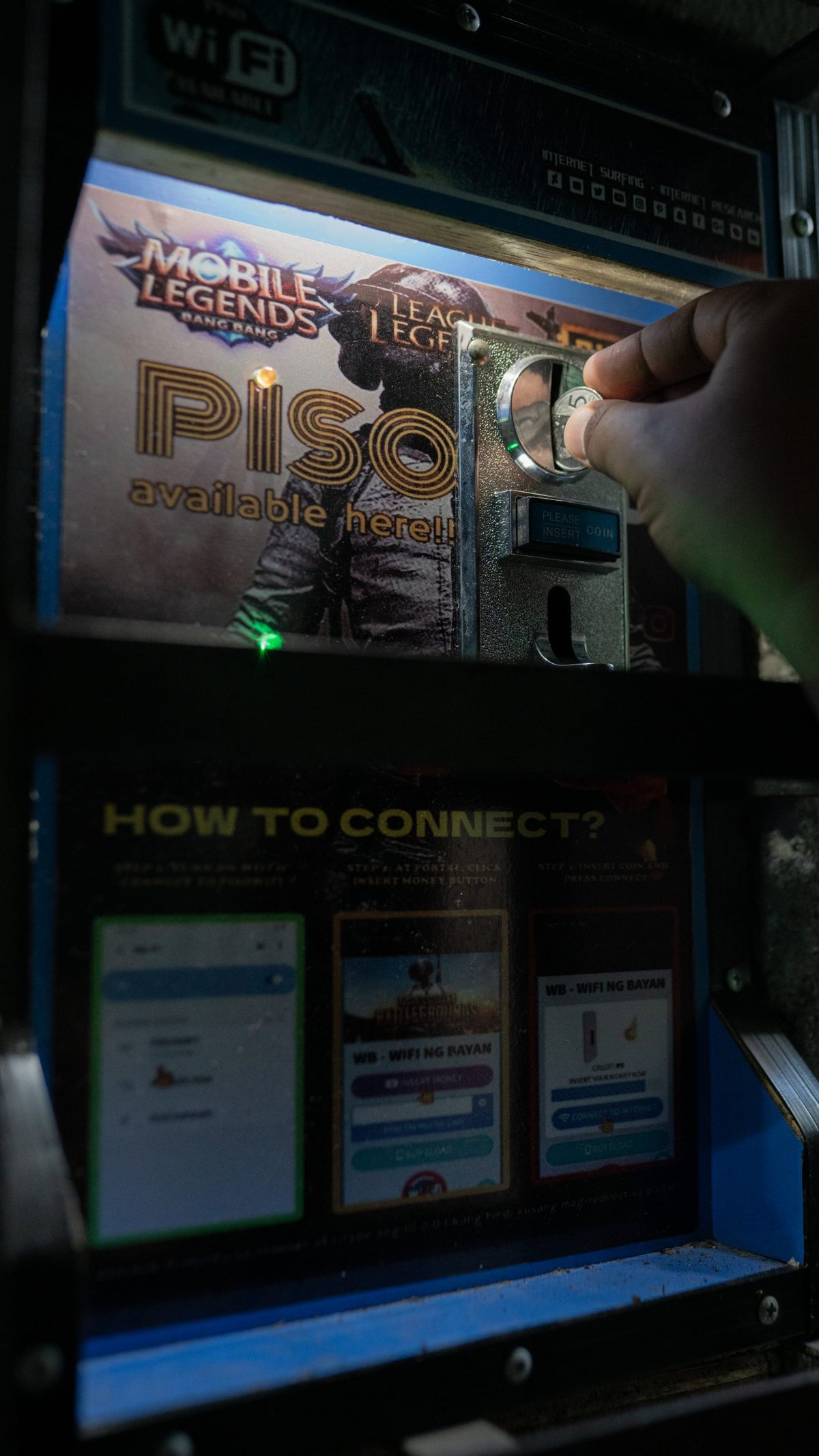 These vending machines sell internet access five minutes at a time ...
