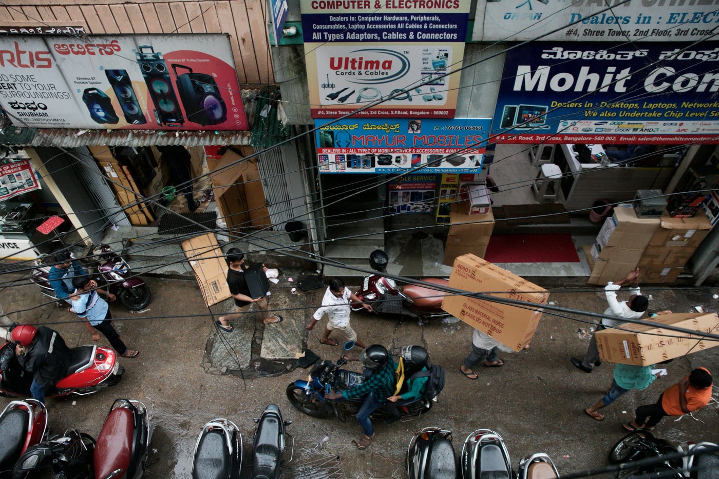 Bengaluru’s tech market SP Road has one foot in the radio age, another ...