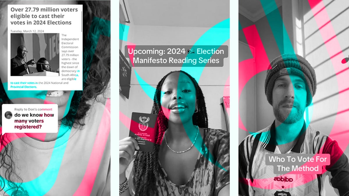 In South Africa, TikTok political commentators encourage youth voting ...