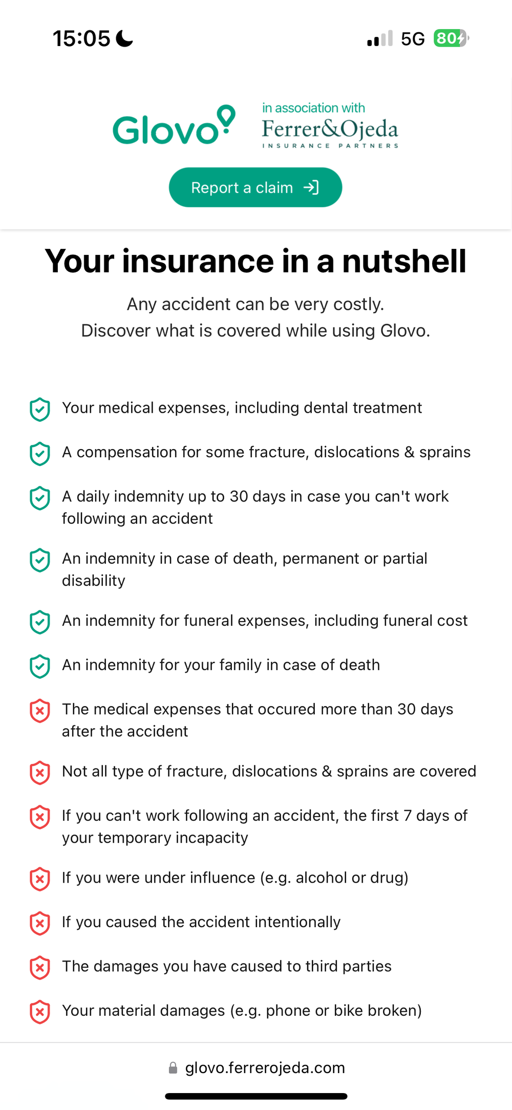 Glovo’s insurance policy promises coverage but ghosts workers when they file claims - Rest of World