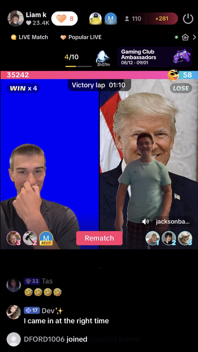How to make money on TikTok live battle: debate the U.S. election ...