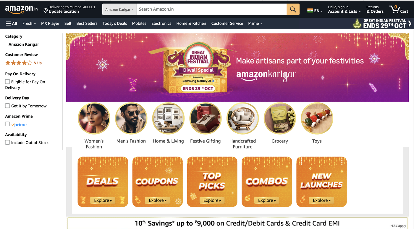 Amazon Karigar fails to boost sales for India’s handicraft makers ...